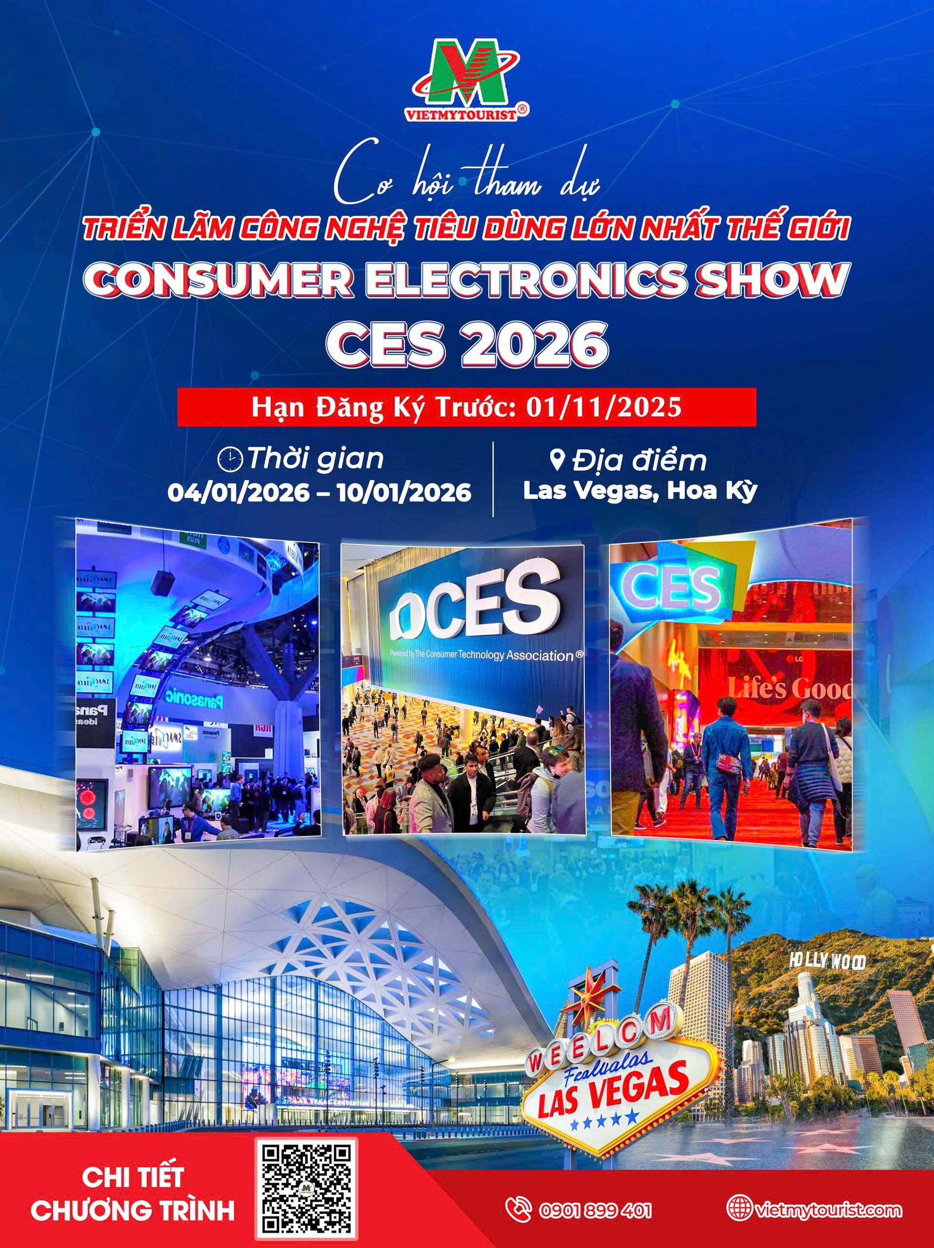 Triển Lãm Consumer Electronics Show - CES 2026 - VIỆT MỸ TOURIST